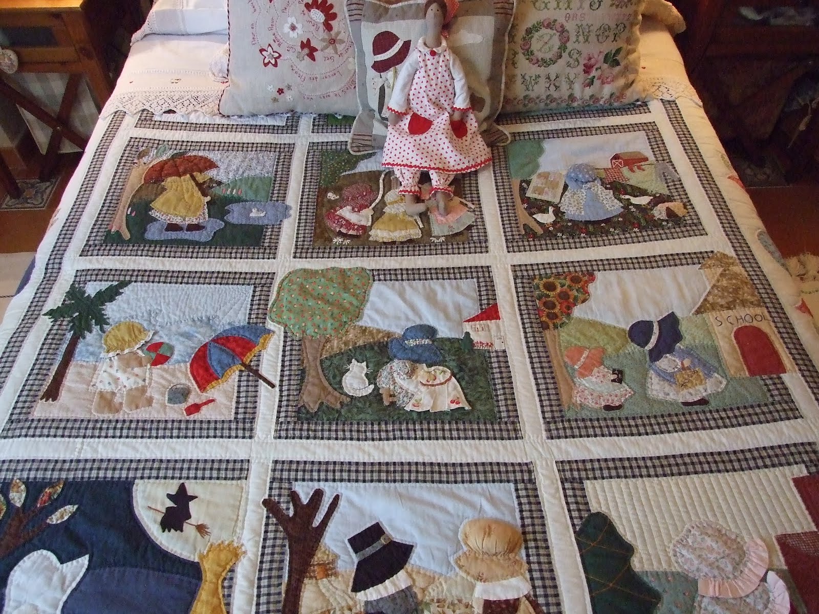 Mi pequeño mundo Patchwork: Quilt Sunbonnet Sue