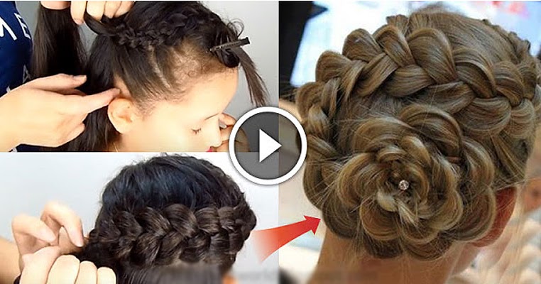 Learn - How To Create Flower Braid Hairstyle, See Tutorial - The ...