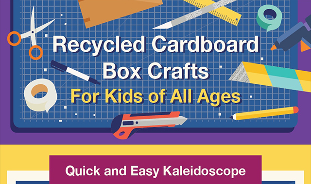 Recycled cardboard box crafts for kids of all ages #infographic ...