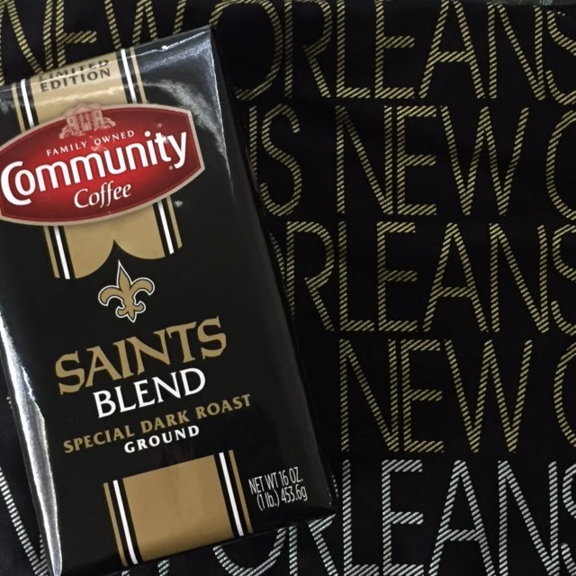 Community Coffee New Orleans Saints Blend | A Very Sweet Blog