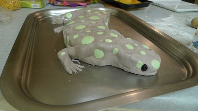 silencing the bell: Lizard Cake Tutorial