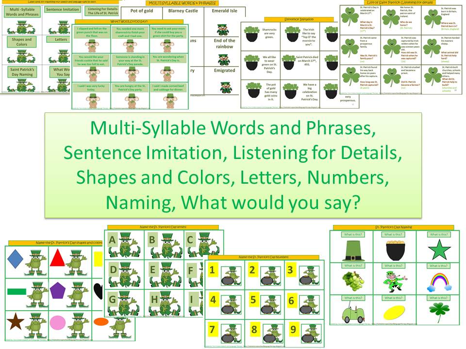 Twin Speech, Language & Literacy LLC: St. Patrick's Day SUPER SIZED ...
