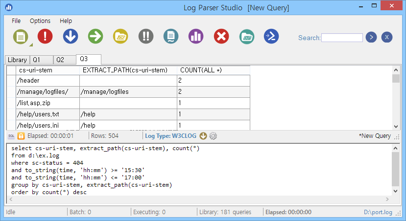 케세라세라: LogParser 활용(Web Log 이상징후 분석 - 2nd)