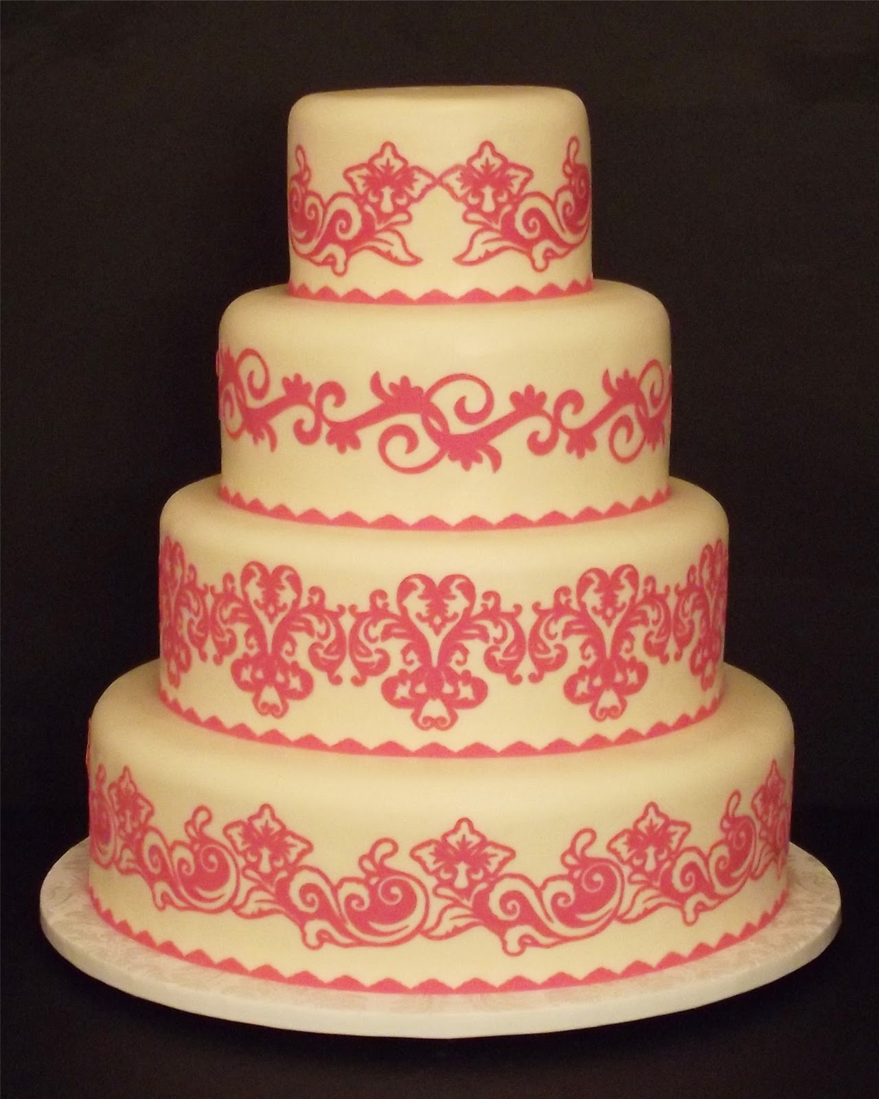 Creative Designs For Cakes: Pre-Cut Wedding Cake Designs
