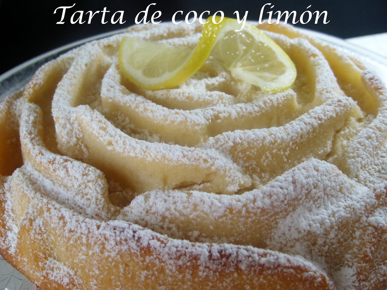 Tarta de coco y limón