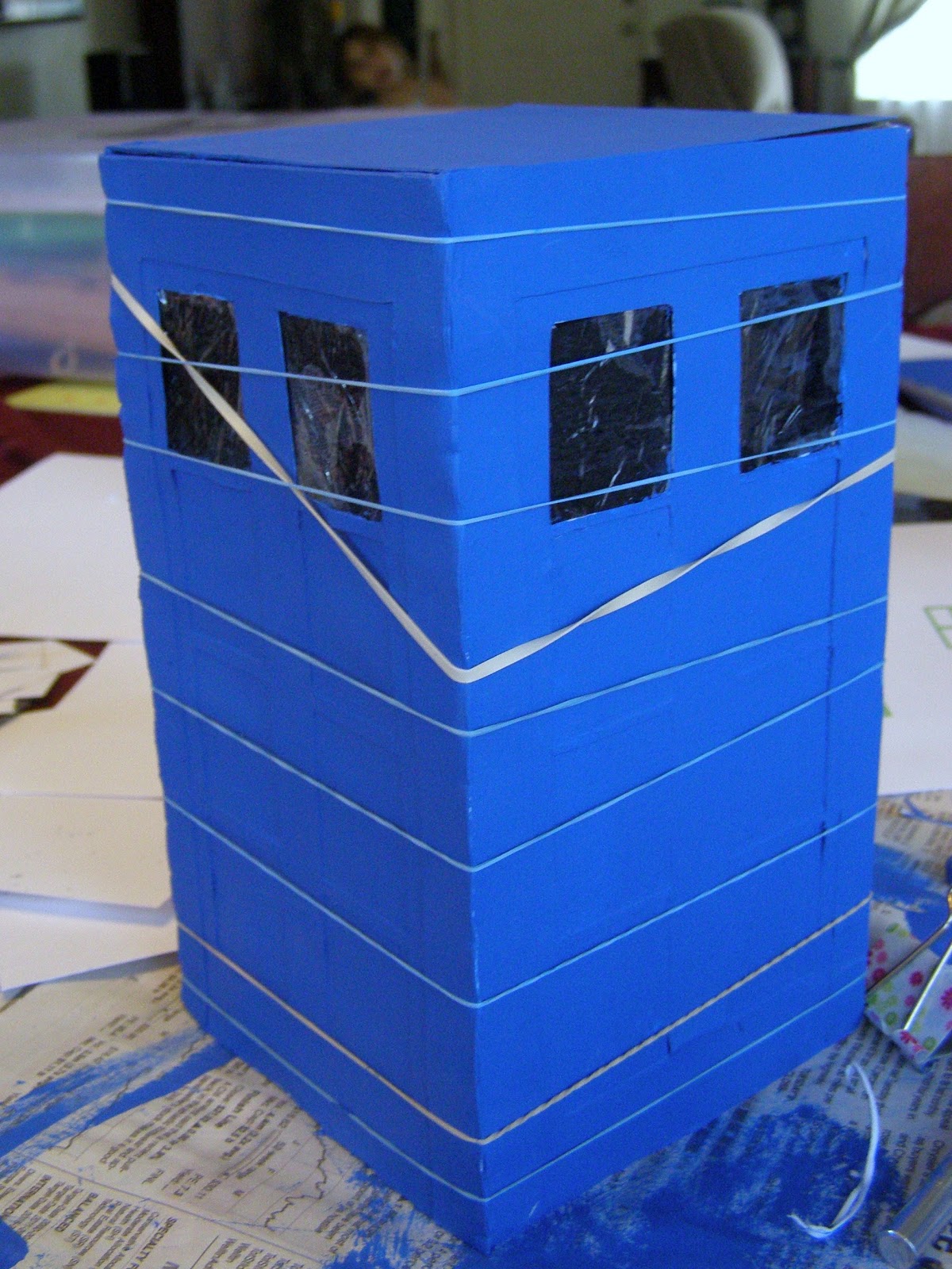 Just Folk Art: Making a TARDIS Gift Box