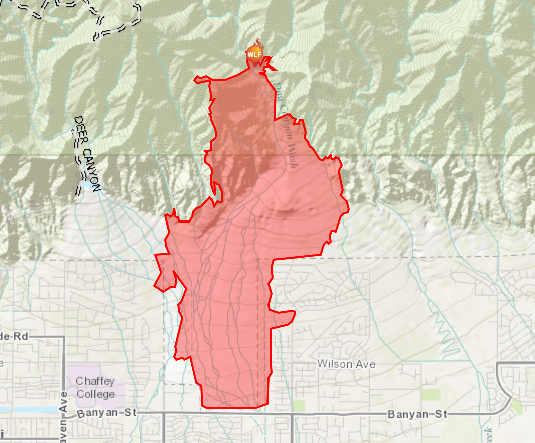 watershed news: usfs: illegal campfire ignited $4M etiwanda blaze