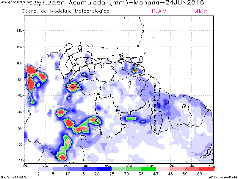 El tiempo meteorológico en Venezuela: Previsión meteorológica para ...