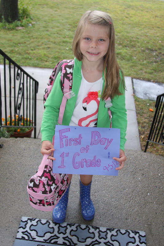 The Chasteens: First Day of First Grade...Our Little Girl is Growing Up!!!