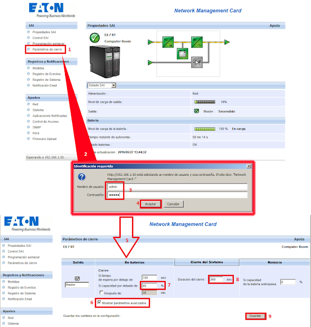 Pantallazos.es: EATON IPM 1.52: Apagar una granja ESXi - Parte 5