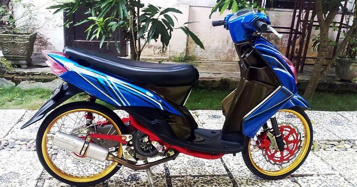 Modifikasi Mio Warna Biru | Modif Motor Terbaru 2019