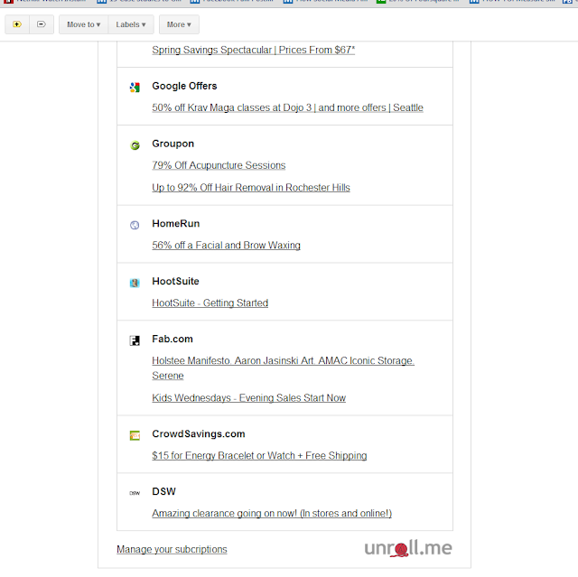 Unroll.me to Manage Your Email Inbox