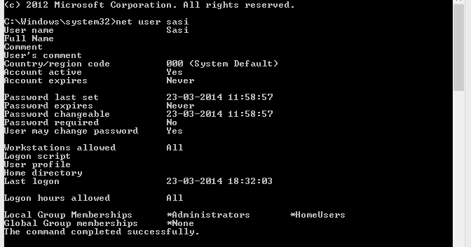 Hacking Windows 8 or 7 Administrator Account through Command Prompt