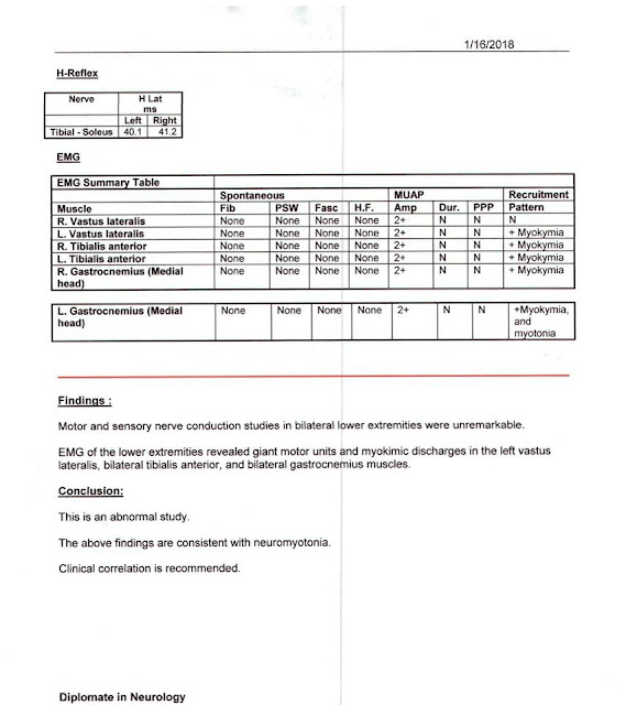 Neuromyotonia | Isaac's Syndrome | CFS | PNH | VGKC associated LE ...