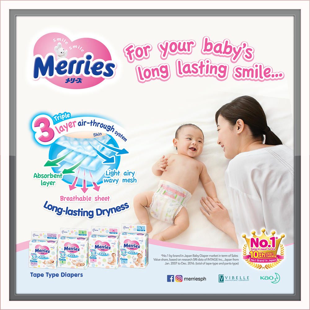 Merries Tape Diaper: Baby's Long Lasting Smile | My Little World by ...