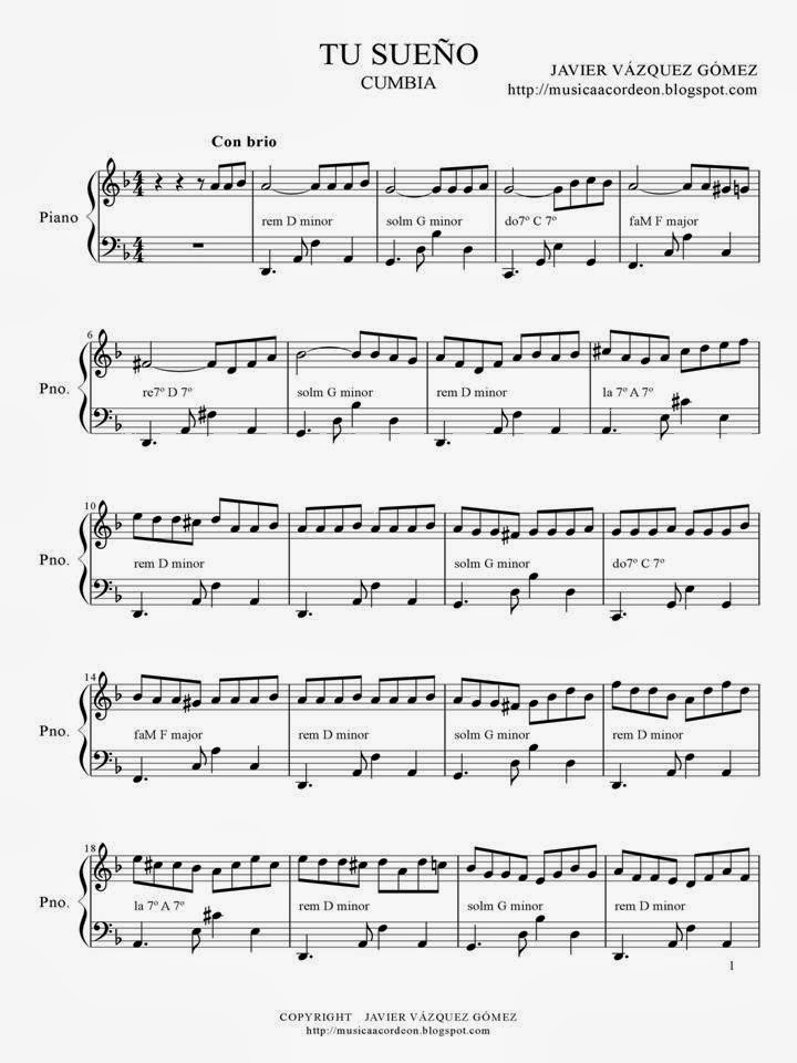 PARTITURAS GRATIS PARA ACORDEON