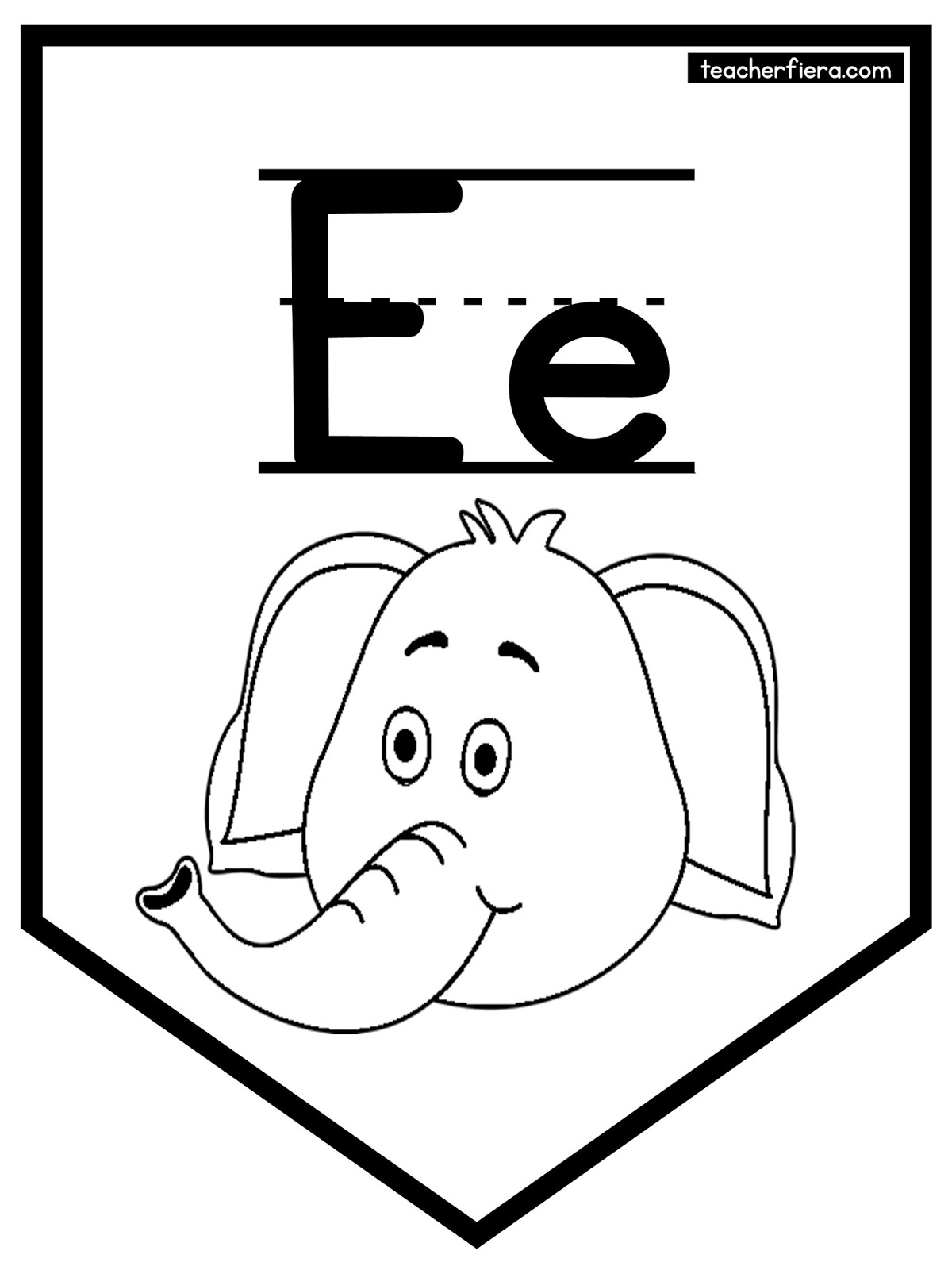 teacherfiera.com: ALPHABET BANNER (BLACK AND WHITE)