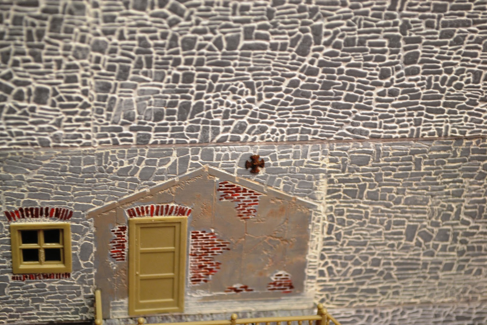 Nirvana Valley Model Railroad: Wall details, 3D printed in HO scale