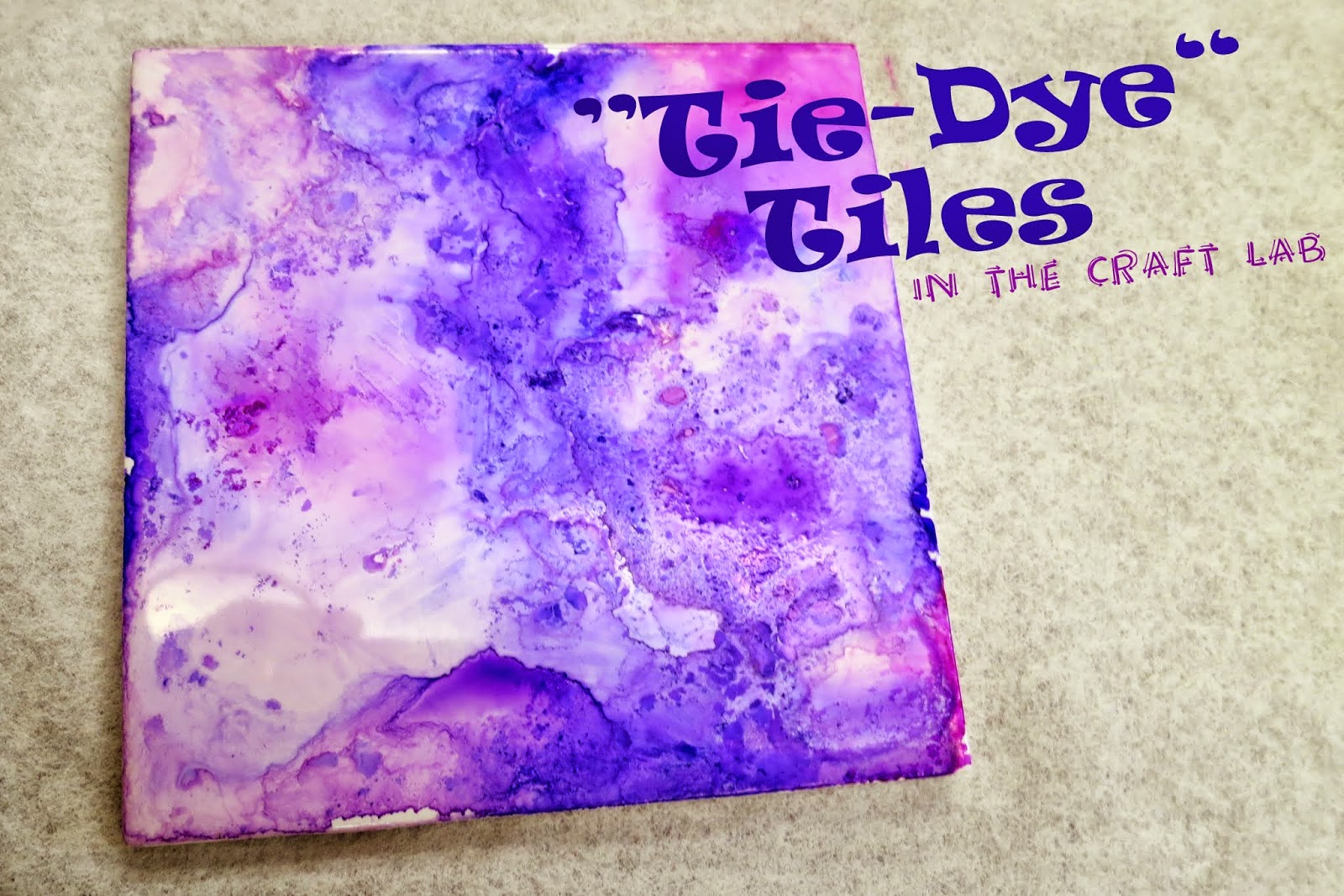 Craft Lab: "Tie-Dye" Tiles : library makers