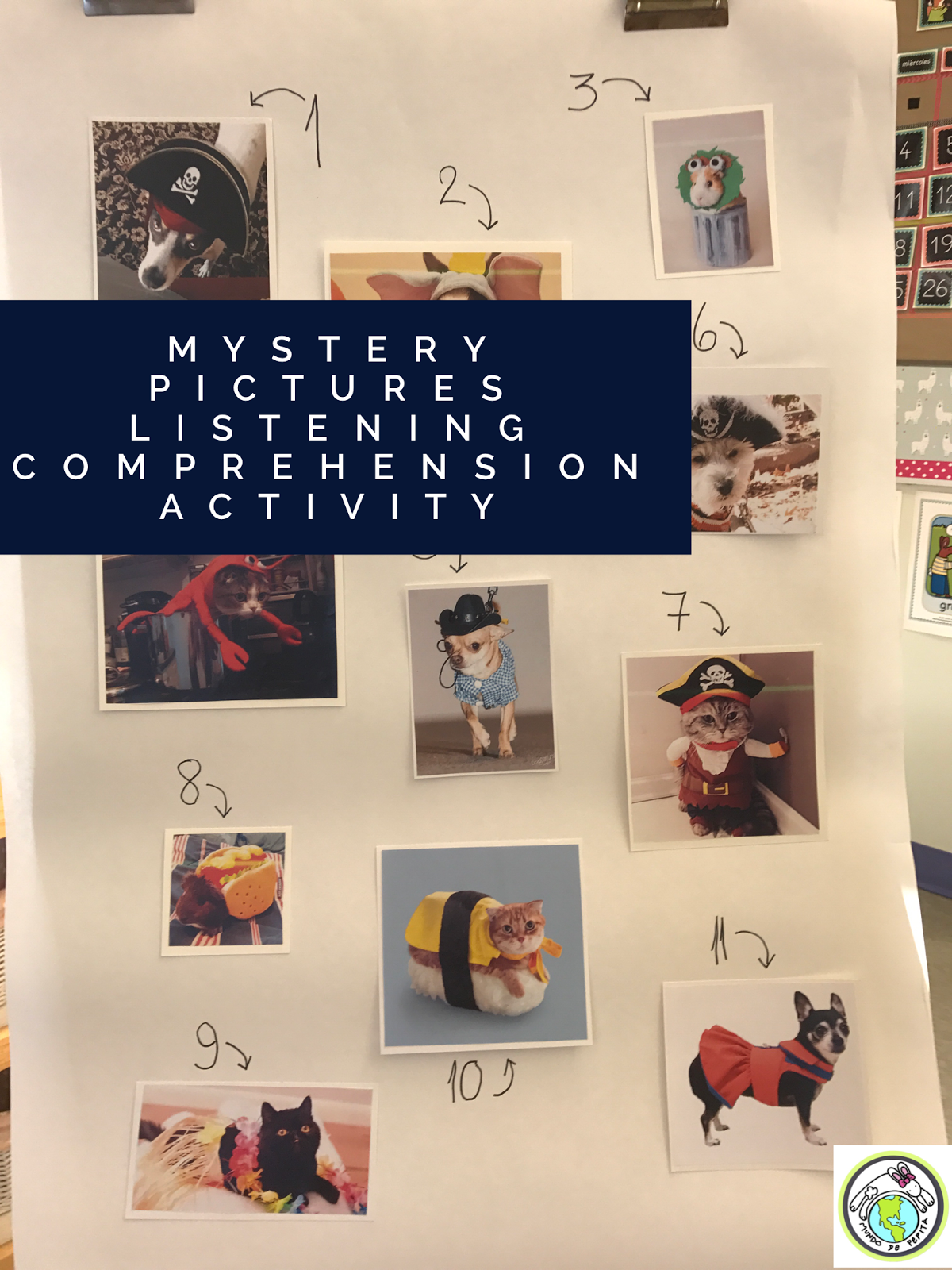 Mystery Pictures Listening Comprehension Activity | Mundo de Pepita