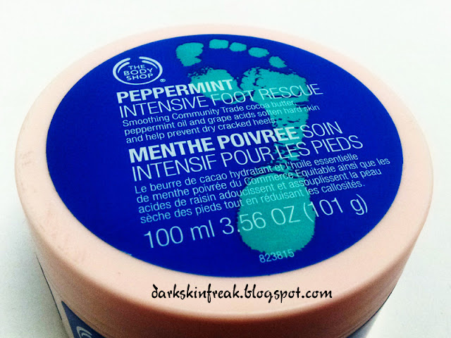 The Body Shop Peppermint Intensive Foot Rescue Review - My Skincare Regime