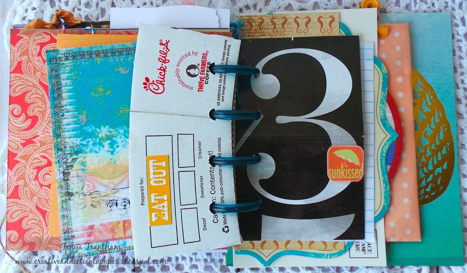 Creative Addiction to Paper: Beach Disc Junk Journal