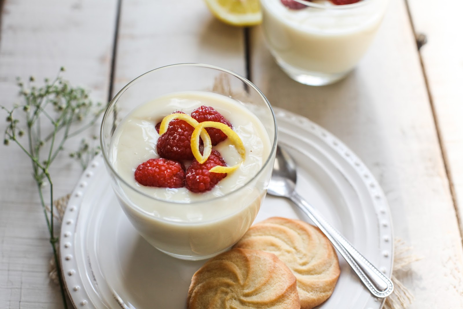 Lemon Posset Recipe with Vegan Shortbread