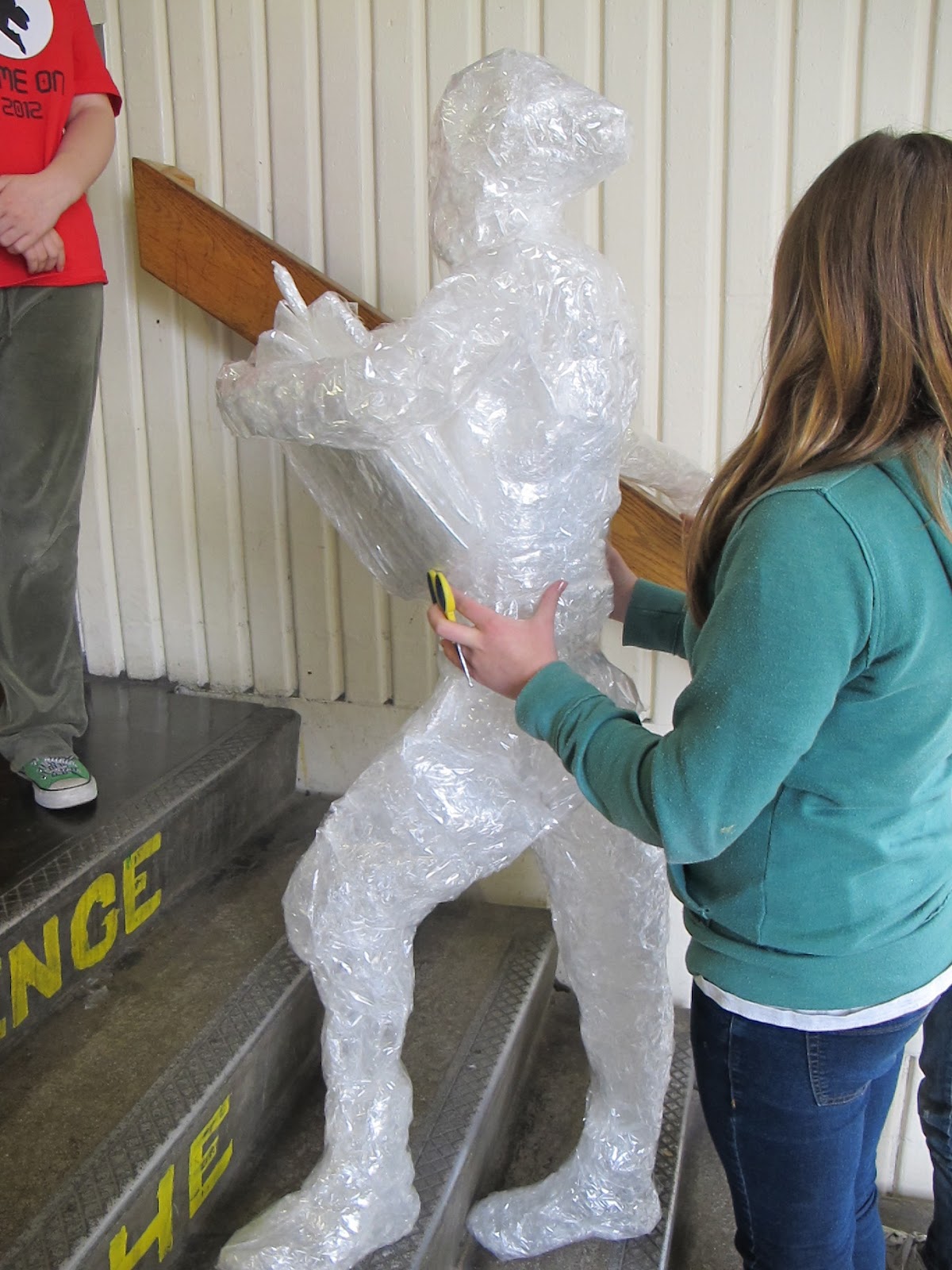A Room for Creativity: 7th Grade Packing Tape People