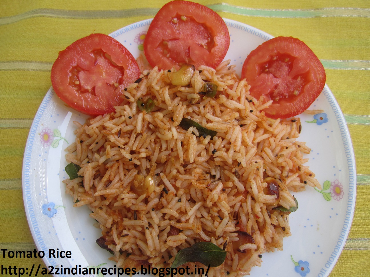 a2zindianrecipes: Tomato Rice