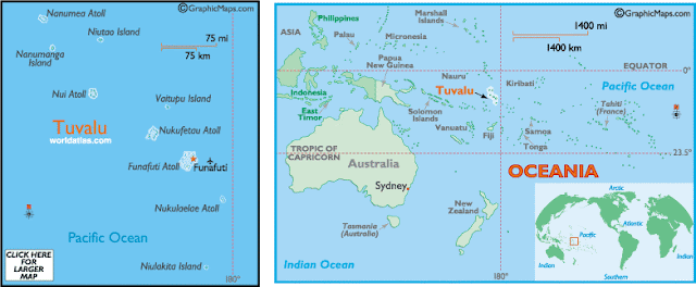 TUVALU - GEOGRAPHICAL MAPS OF TUVALU ~ Klima Naturali™