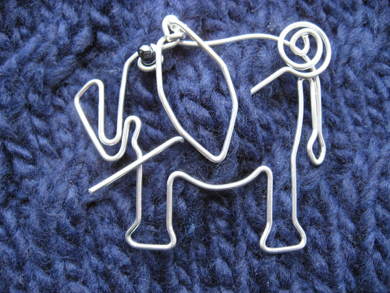 Whimsical Animal Wire Work Jewelry by Chatnoir77 / The Beading Gem