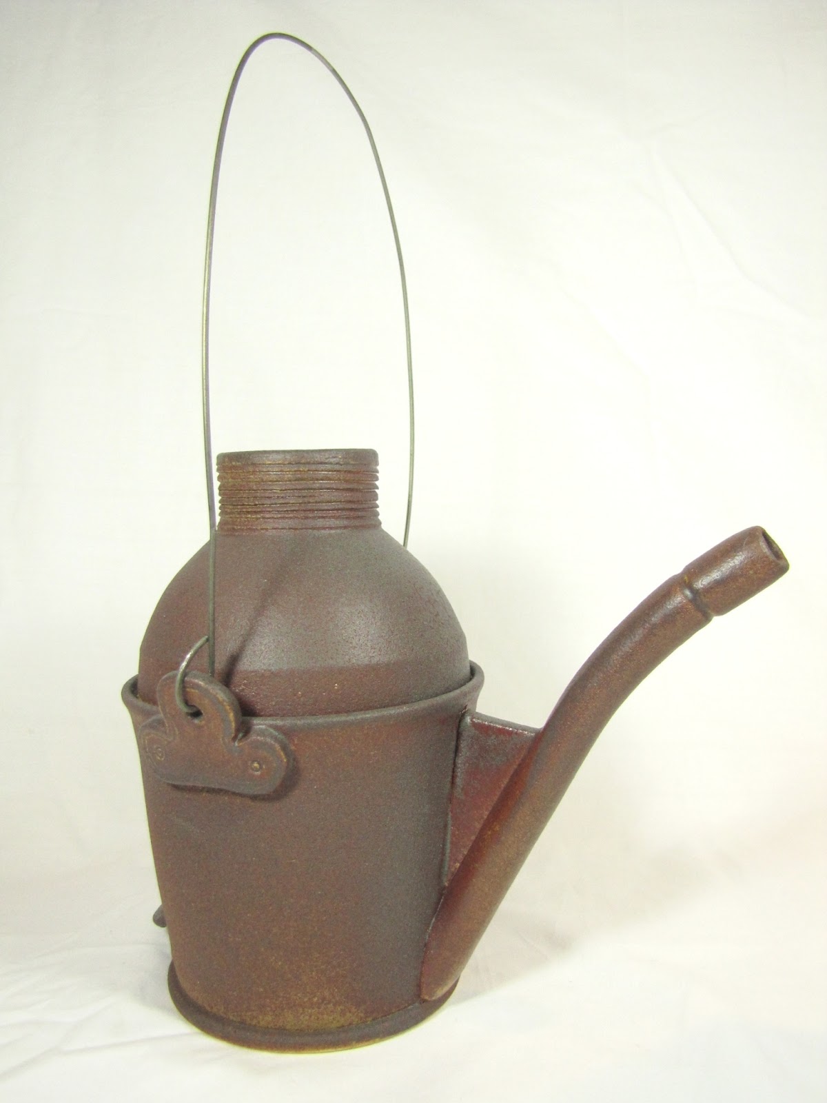 Jan Wallace Pottery: 'Old Oil Cans'