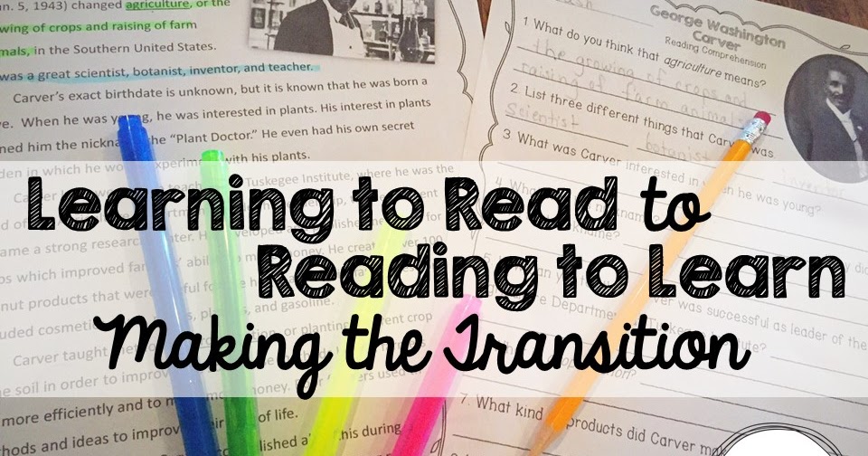 Little School on the Range: "Learning to Read" to "Reading to Learn ...