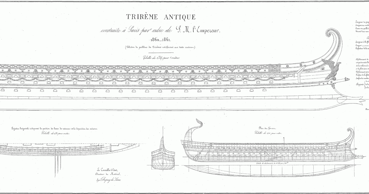 The Model Shipwright: Free Ship Plan: Ancient Trireme