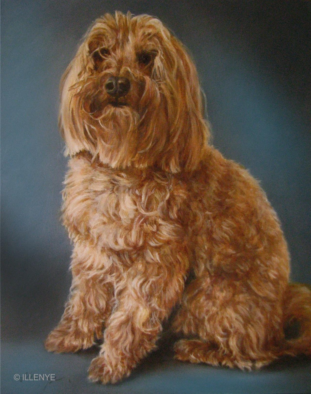 jeanne illenye looking after them...: Custom Dog Portrait Oil Painting ...