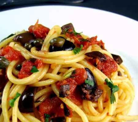One Perfect Bite: Pasta Puttanesca