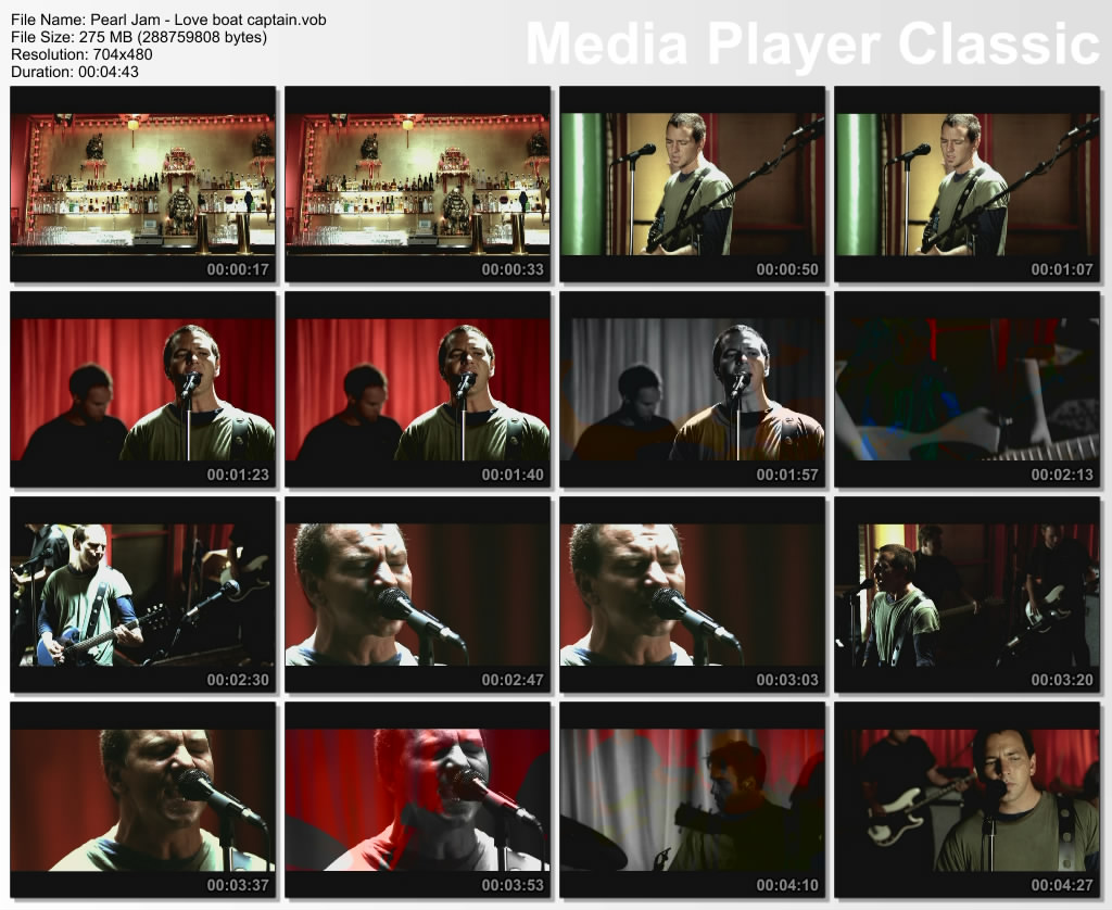 Videos Musicales: Pearl Jam - Love boat captain
