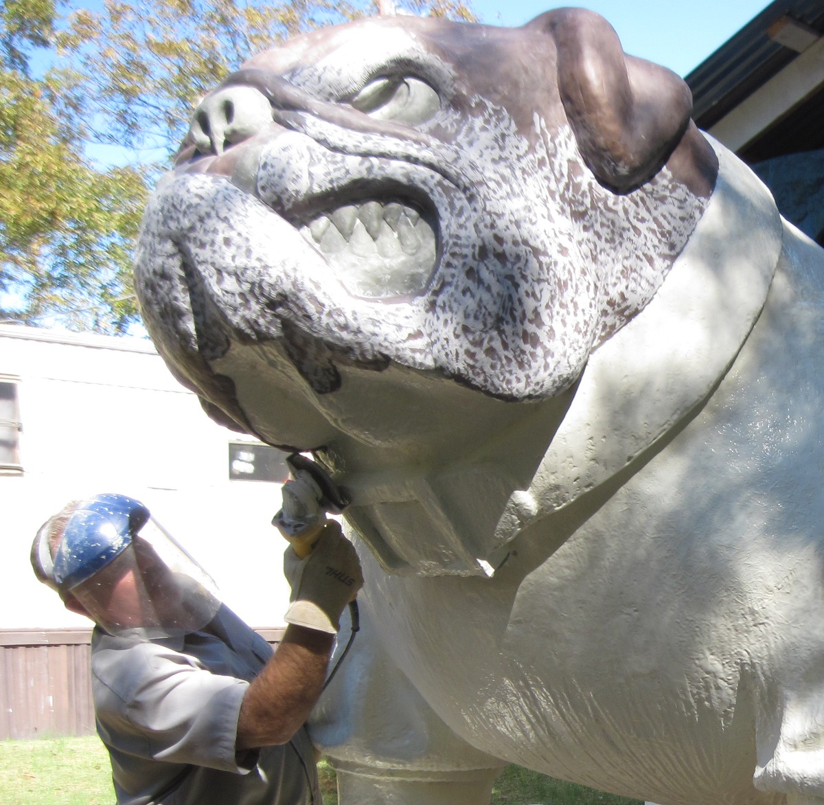 The Mascot Shop: Giant Bulldog Model Sculpting
