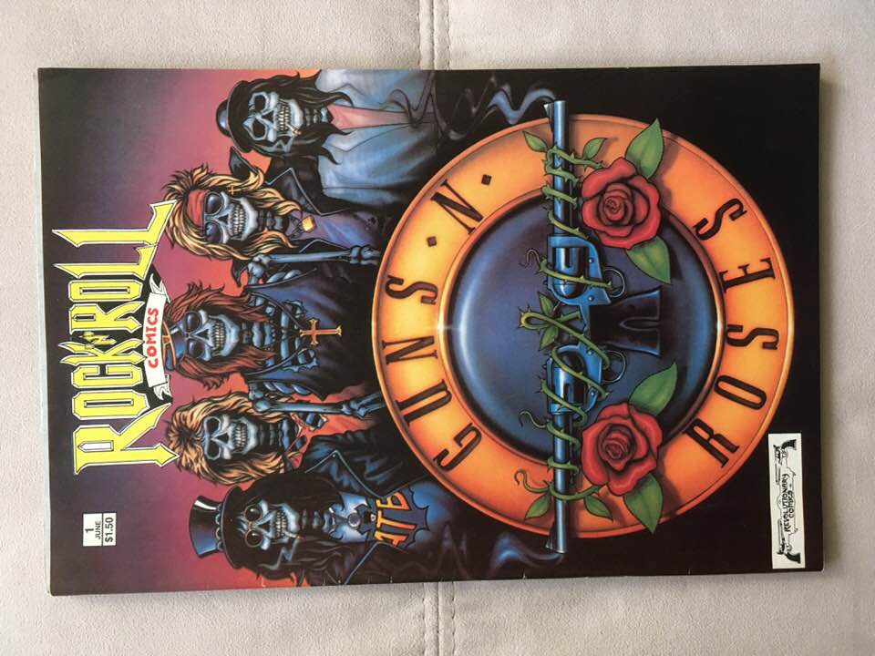 POP CULTURE SHOP: GUNS 'N ROSES #1 COMIC BOOK AXL ROSE SLASH DUFF IZZY ...