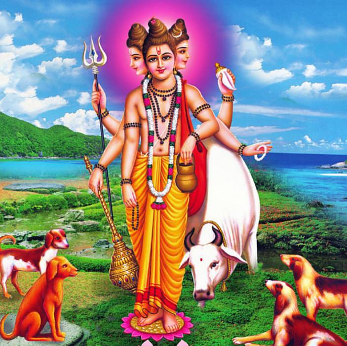 kaamaiya suvamigal: Thathathreyar - மூன்றுமுக தத்தாத்ரேயர்.