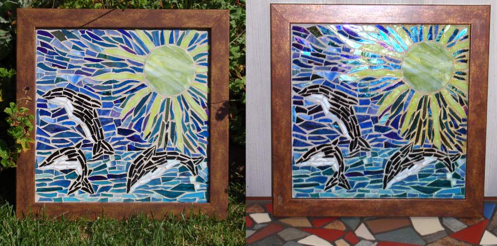 Joooles Design Mosaic Adventures: Mosaic Sea Creatures Before and After