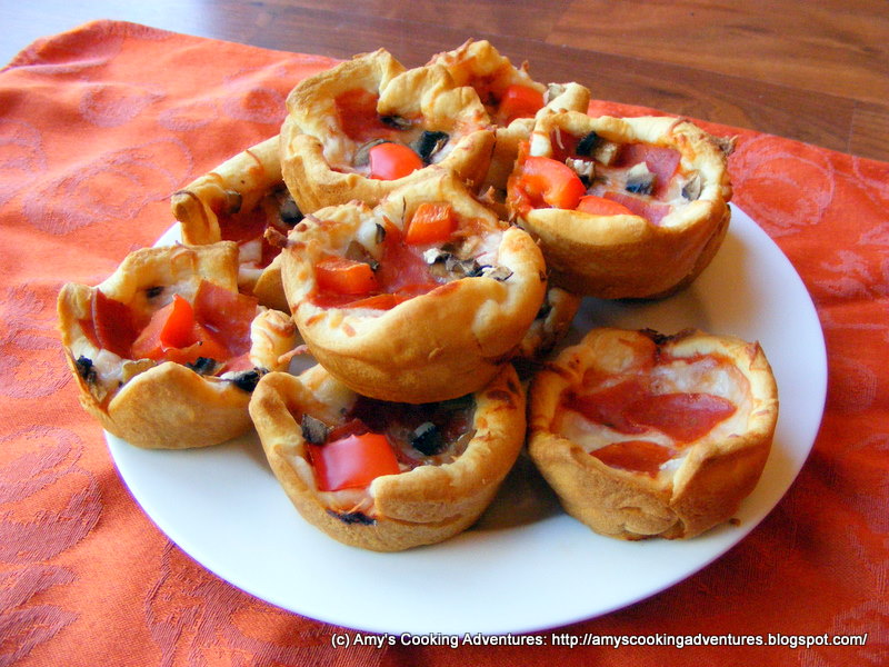 Mini Deep Dish Pizzas