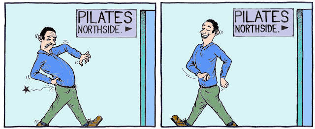 TRABALHANDO COM PILATES: Pilates com humor 10