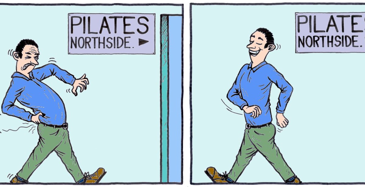 TRABALHANDO COM PILATES: Pilates com humor 10