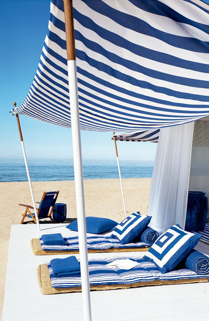 Blue and White Monday: Outdoor Stripes