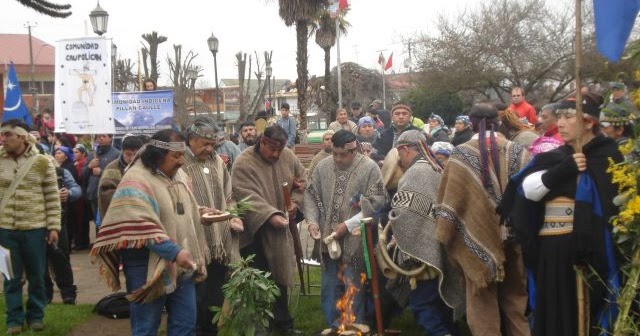Comunidades Mapuches de Río Bueno rindieron homenaje al Toqui Caupolicán