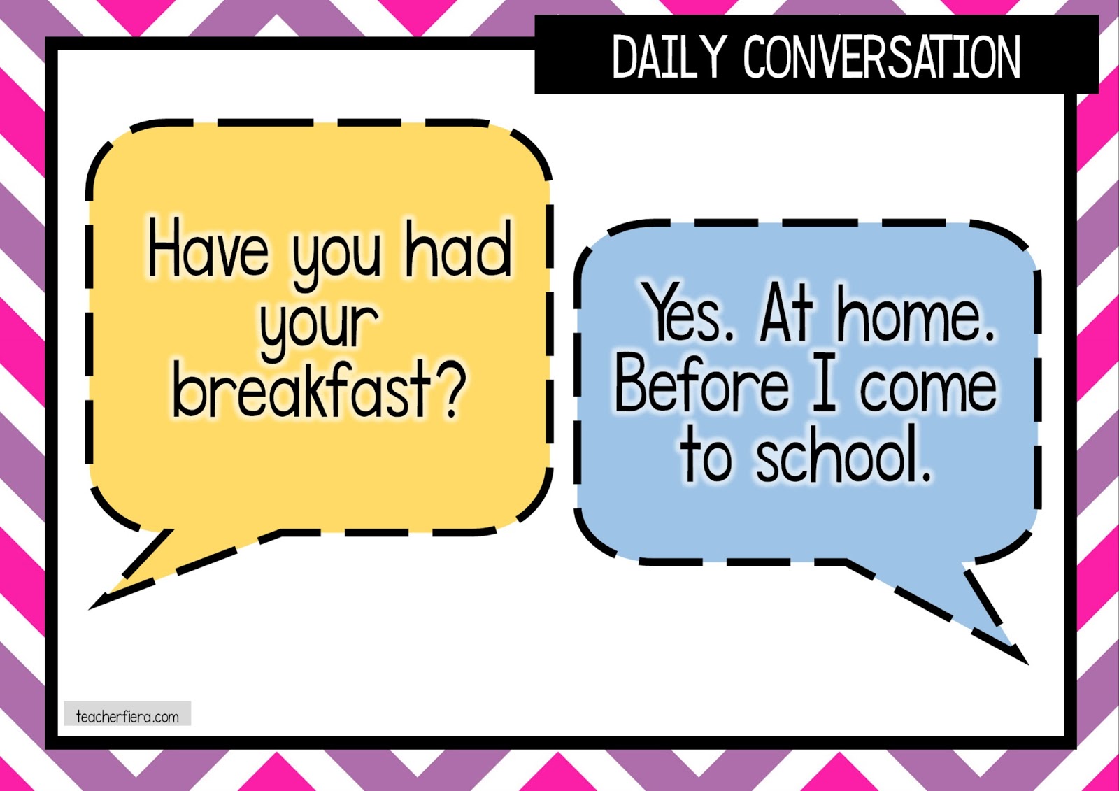 teacherfiera.com: DAILY CONVERSATION