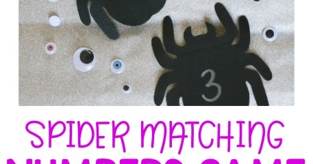 Number Matching Spiders Activity & Memory Game | School Time Snippets