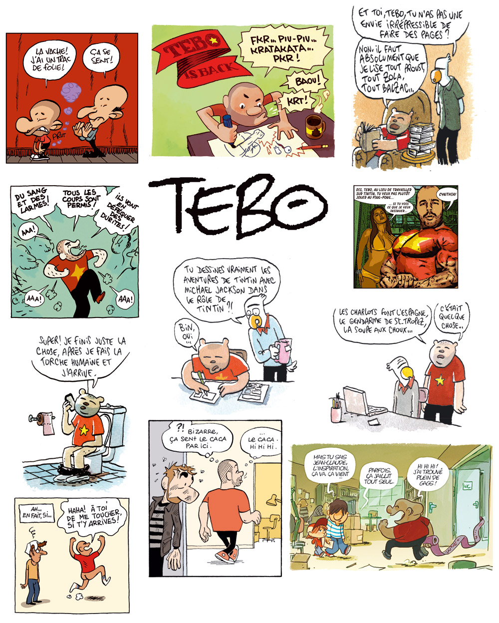 L'atelier Mastodonte: Portrait en cases - Tebo