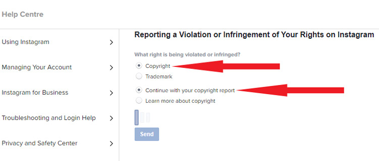 How to claim for Copyright Violation in Instagram - Tutorial